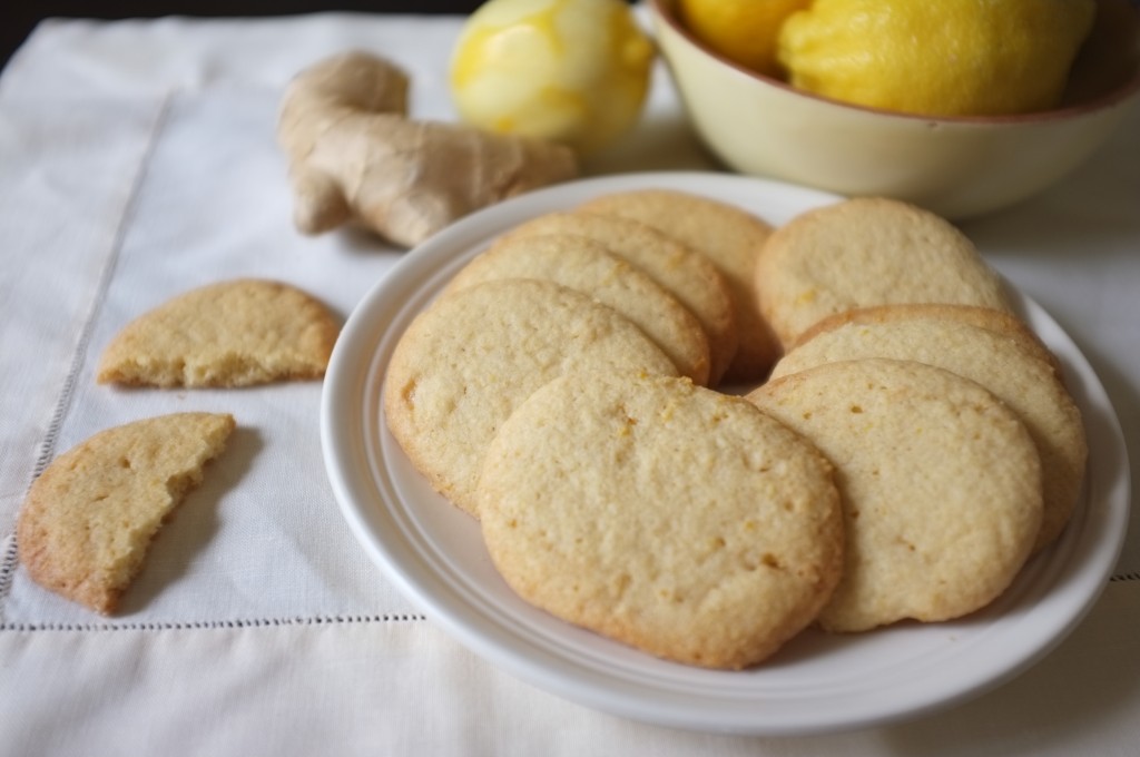 recette sans gluten de biscuits au citron et gingembre- Clemsansgluten